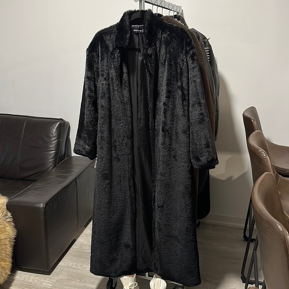 PrettyLittleThing | Jackets & Coats | Pretty Little Thing Long Fur Coat ...
